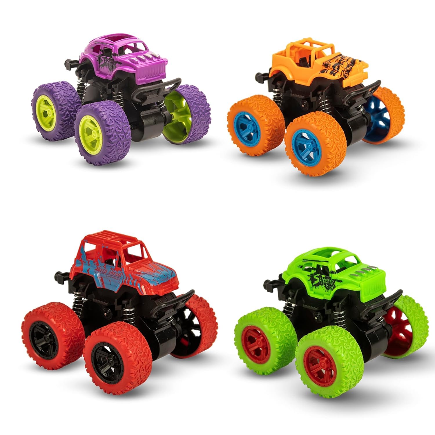 Mini Monster Stunt Car for Kids (Set of Two) - OyeGifts